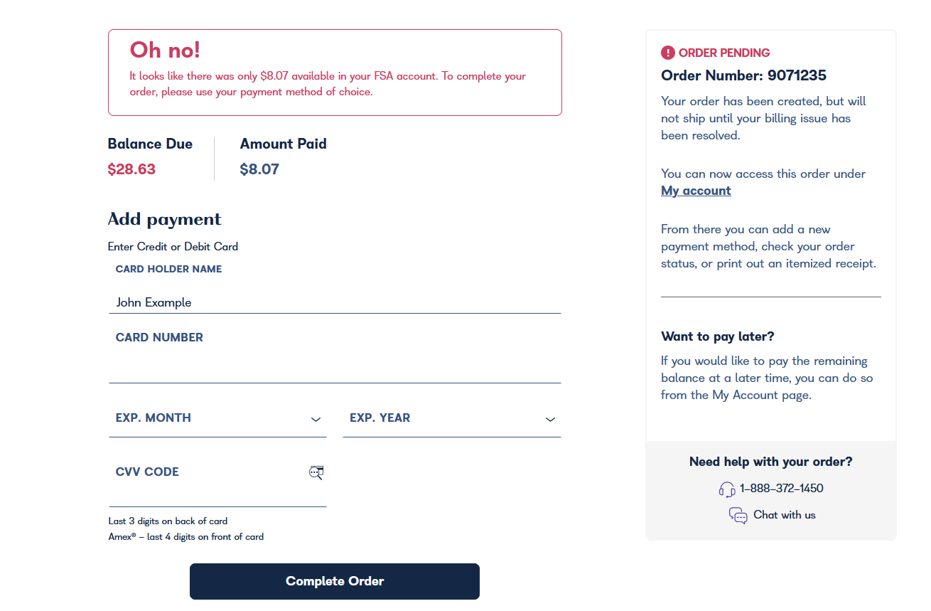 How can I split my payment? – FSA Store Help Center